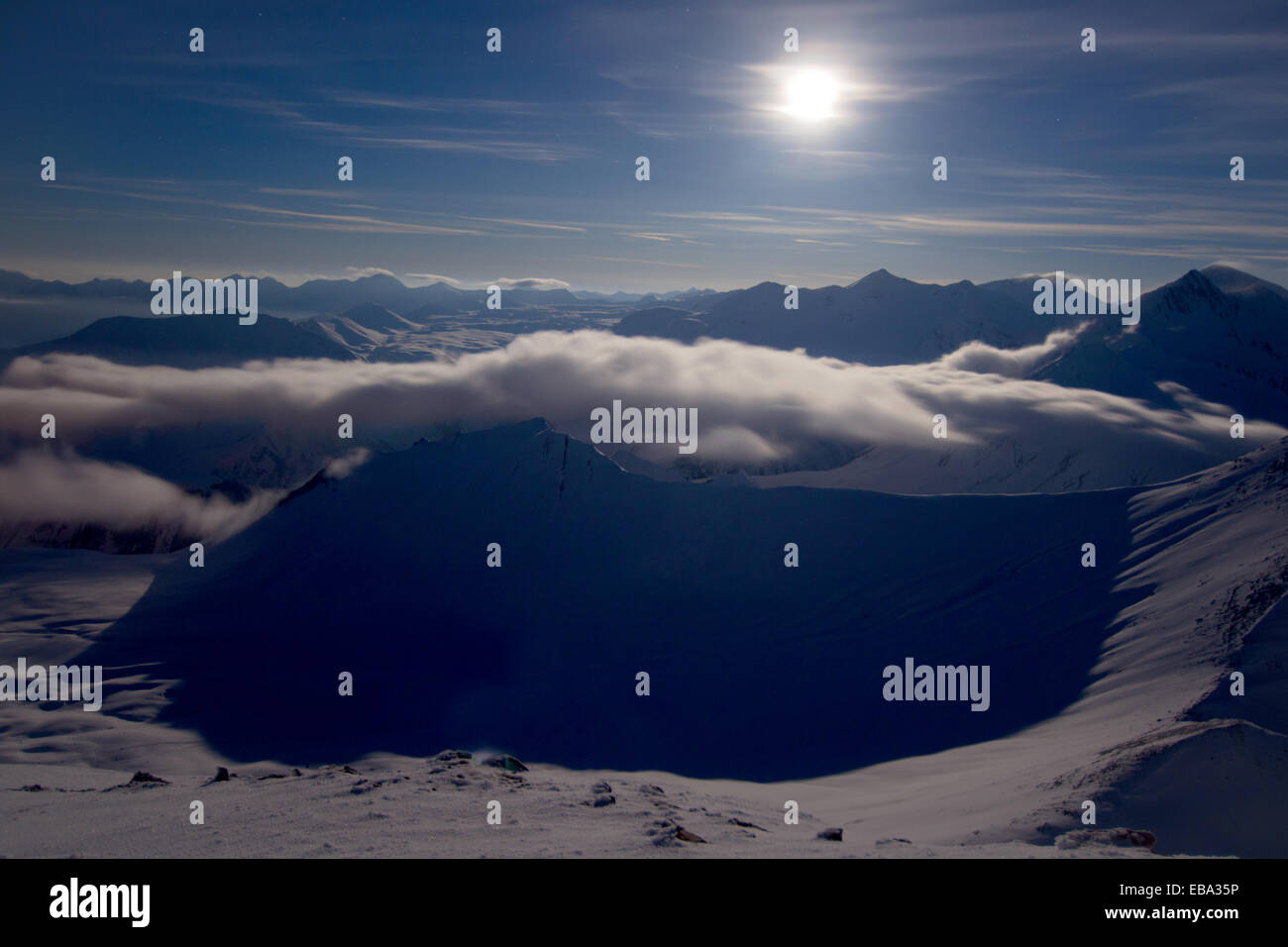 Winter moonlight hi-res stock photography and images - Alamy