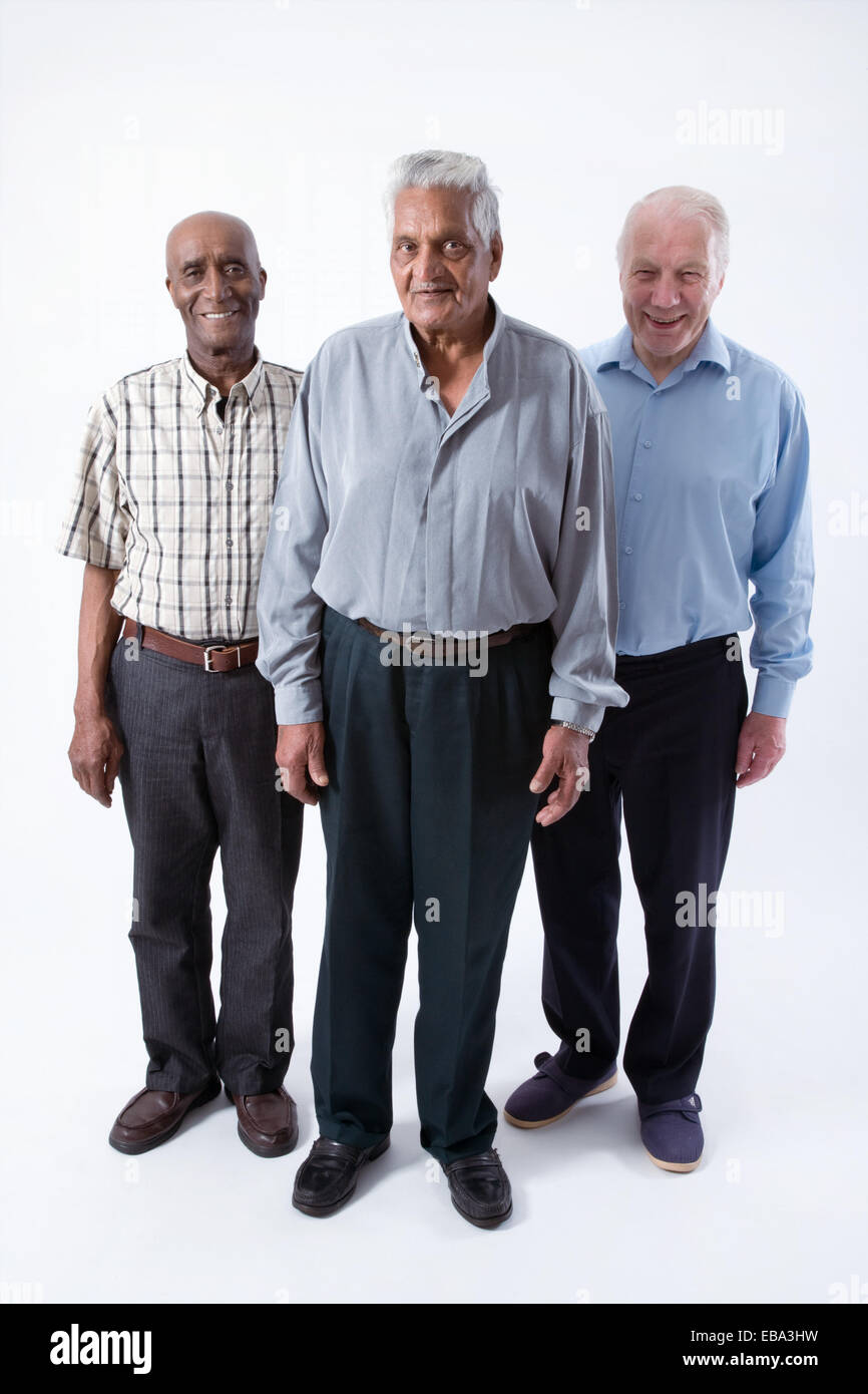 Multicultural group elderly men hi-res stock photography and images - Alamy