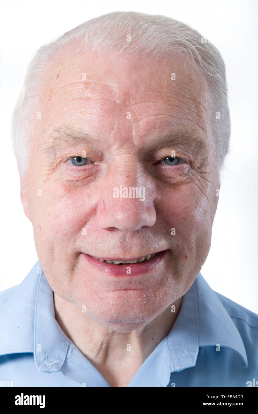 Portrait of an older man smiling Stock Photo - Alamy