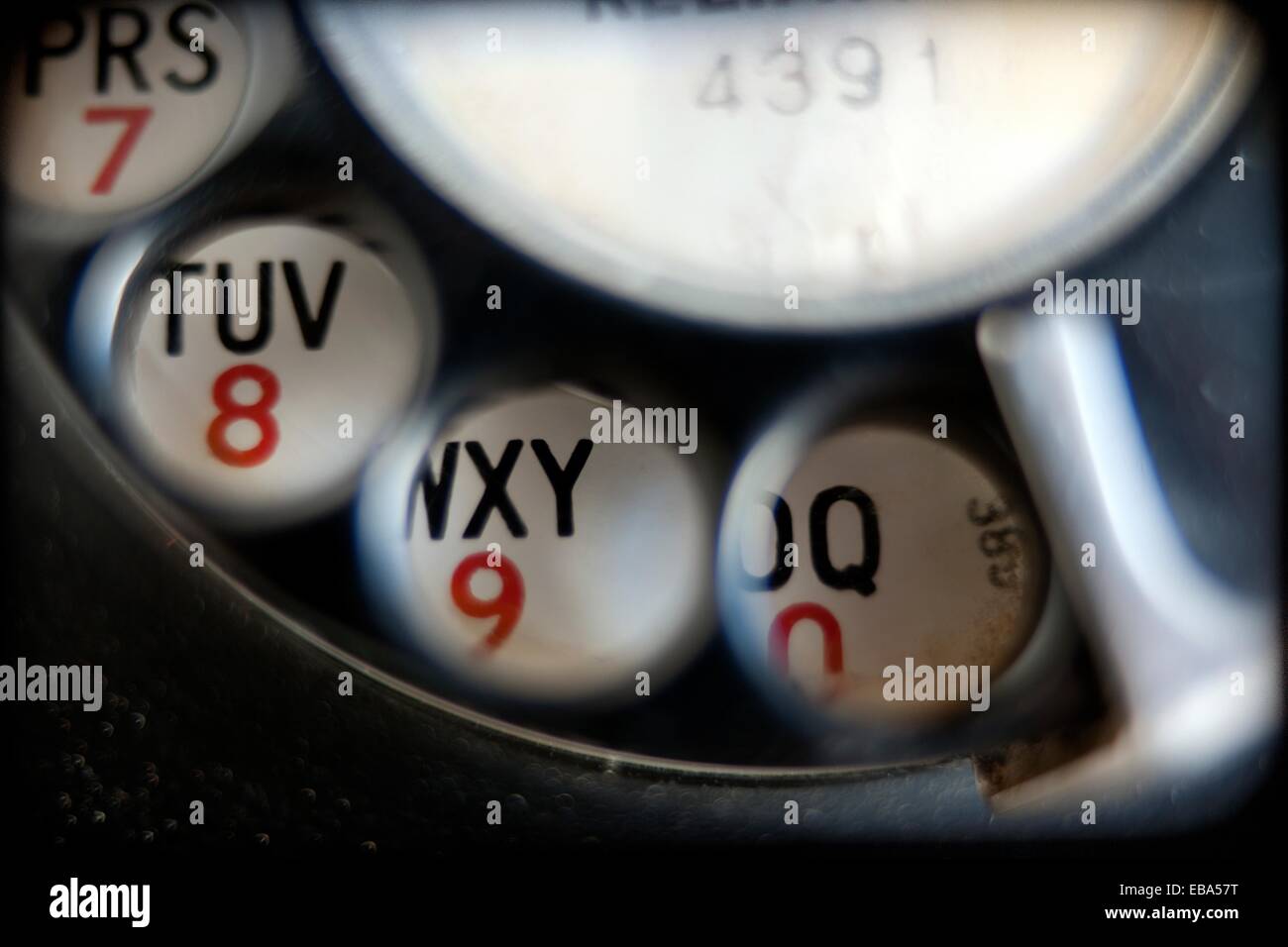 Closeup of vintage telephone dial Stock Photo - Alamy