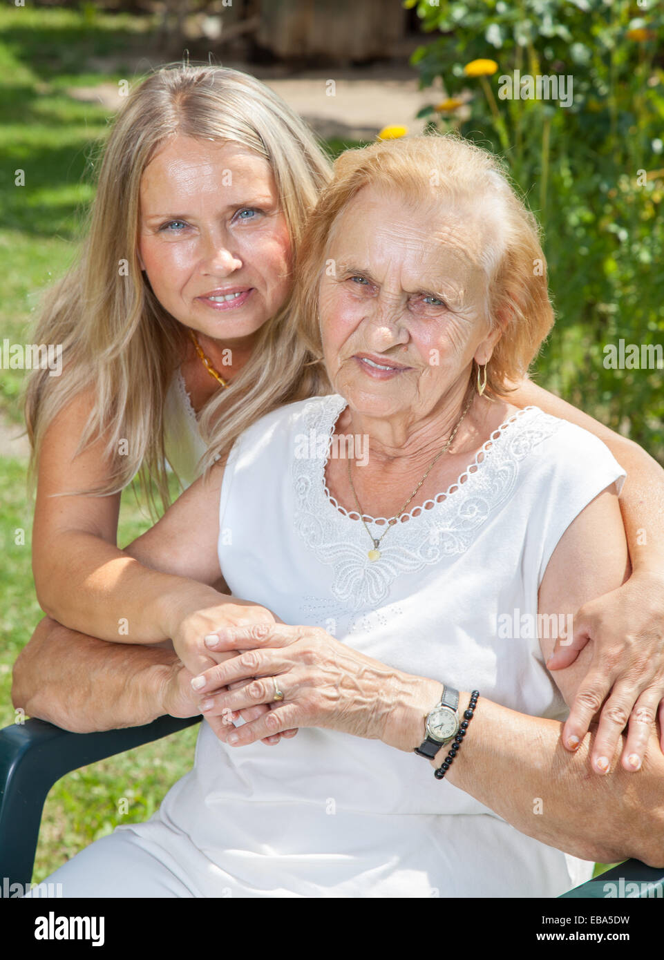 Providing help and care for elderly people Stock Photo - Alamy