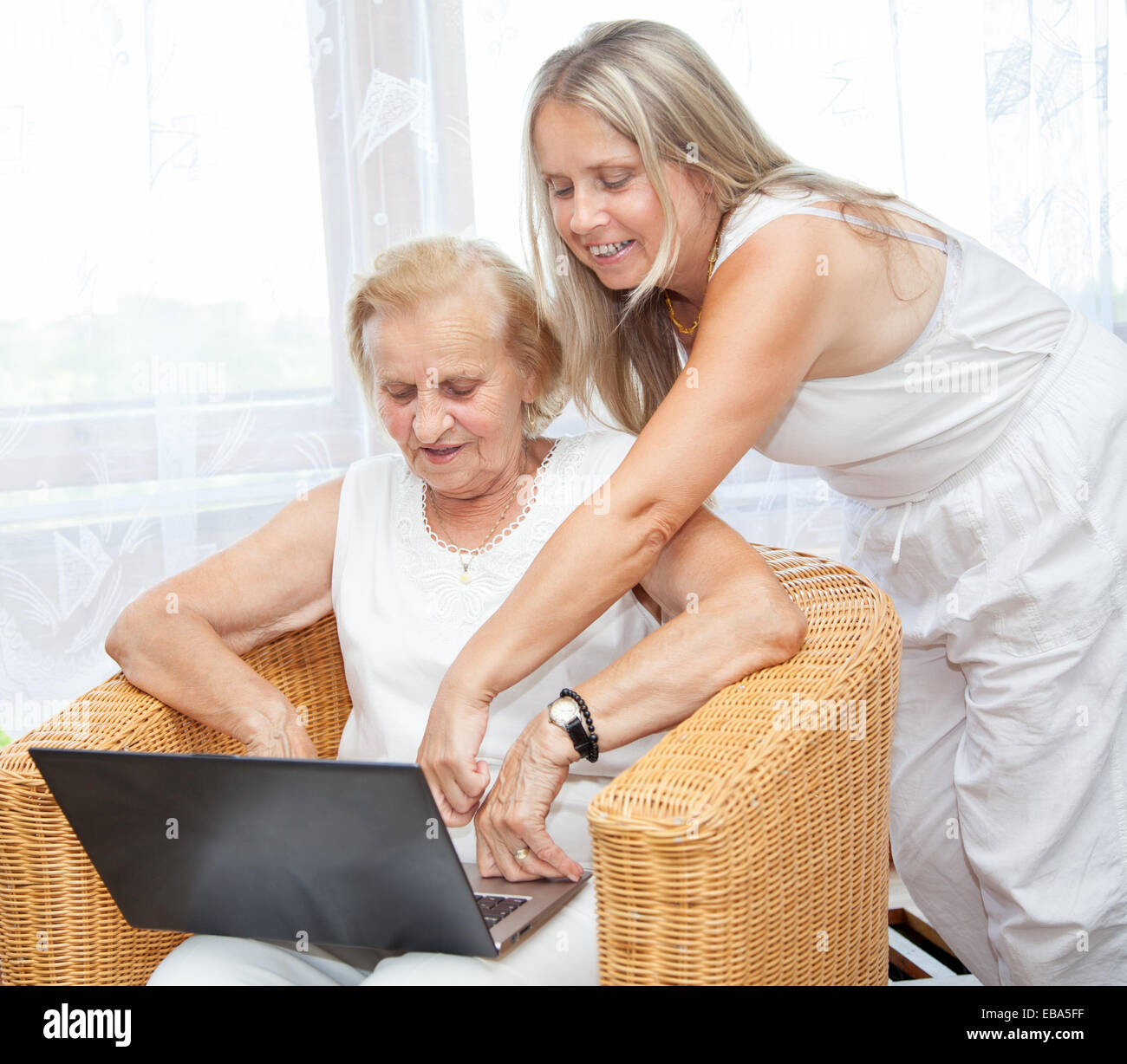 Providing help and care for elderly people Stock Photo - Alamy