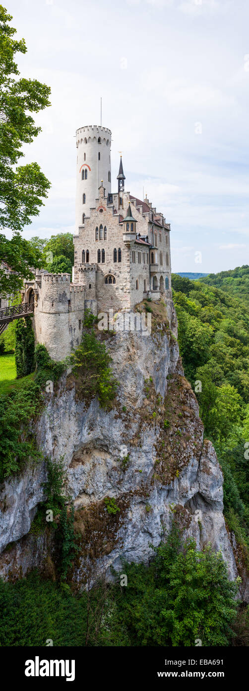 Beautiful lichtenstein castle in baden-wurttemberg germany Stock Photo ...