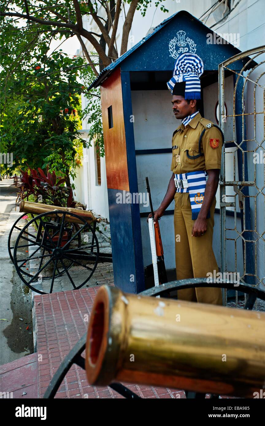 Pondicherry police hi-res stock photography and images - Alamy
