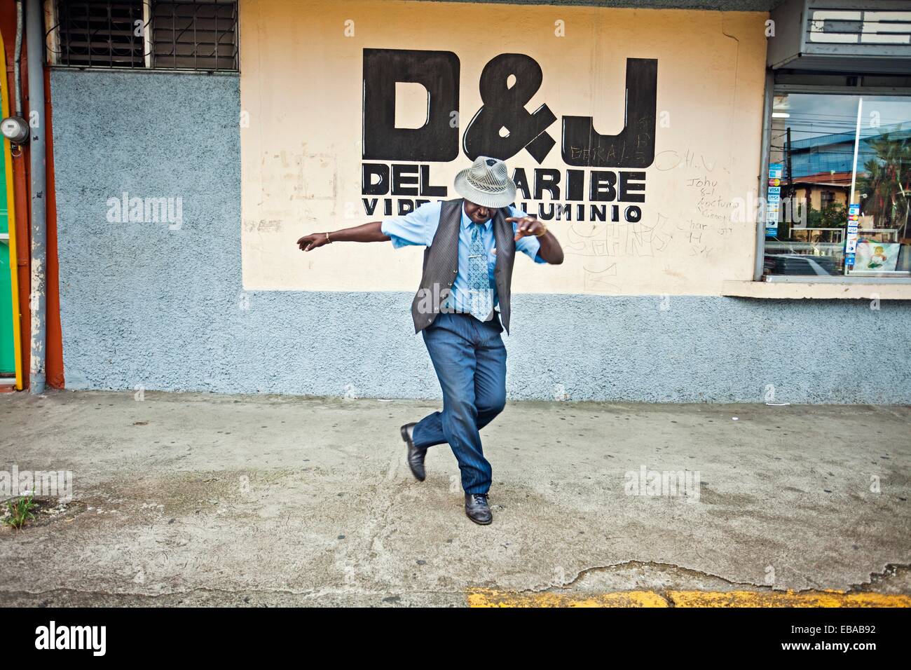 Man dancing Puerto Limon Caribbean coast Costa Rica Stock Photo - Alamy Man dancing Puerto Limon Caribbean coast Costa Rica Stock Photo - Alamy