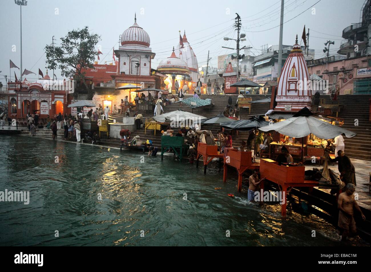 India haridwar sunset travel hi-res stock photography and images - Alamy