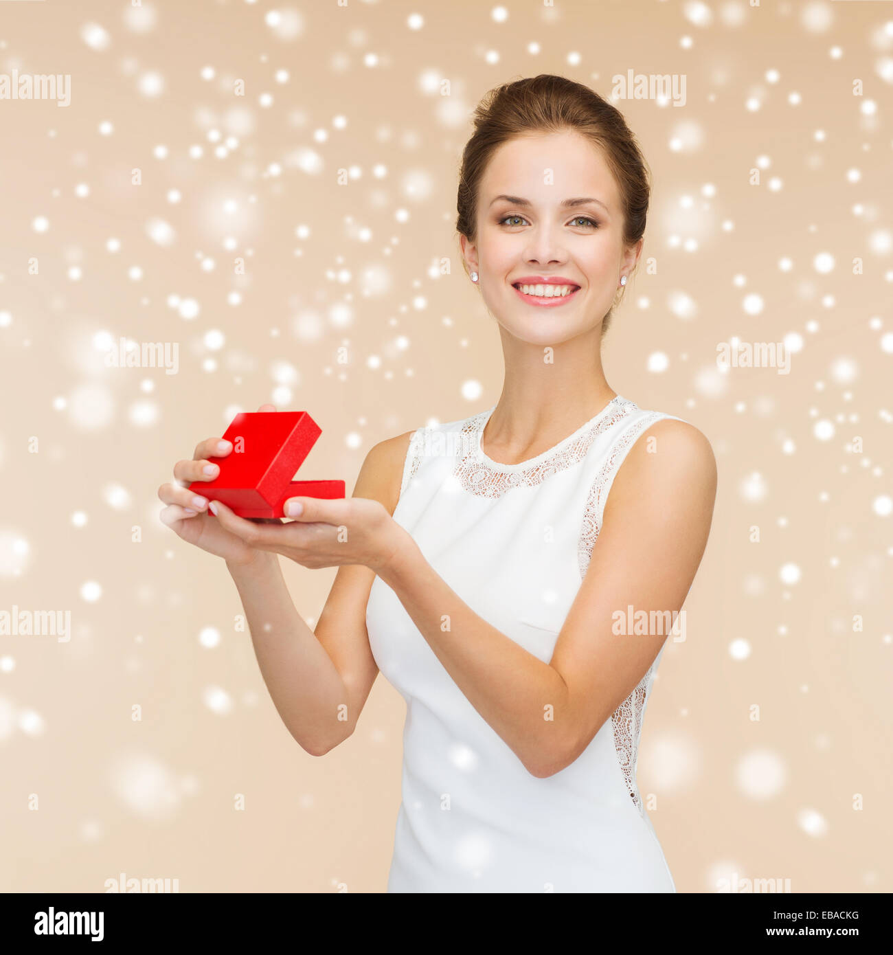 Woman small gift box hi-res stock photography and images - Alamy