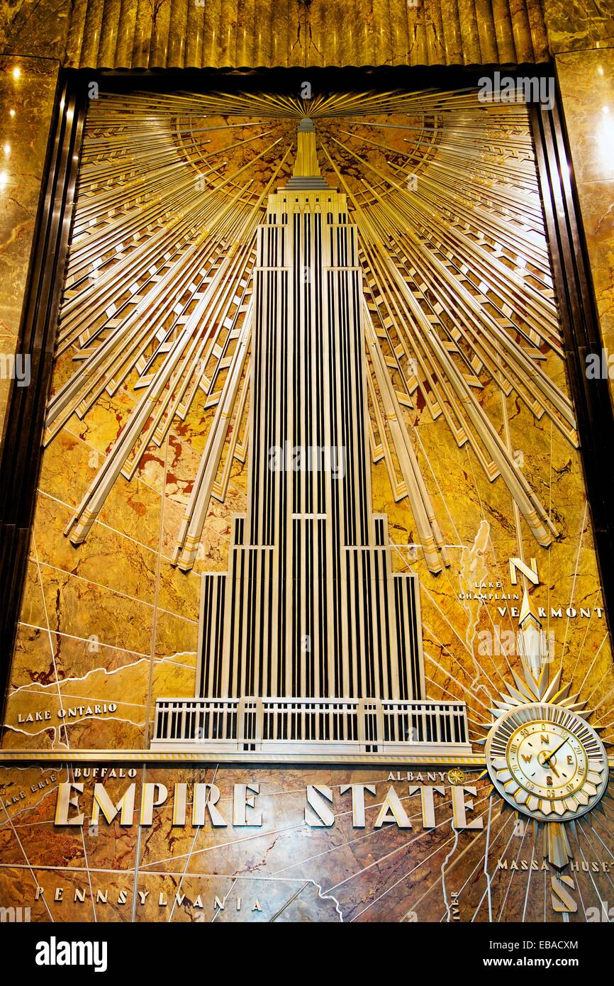 Empire state mural hi-res stock photography and images - Alamy