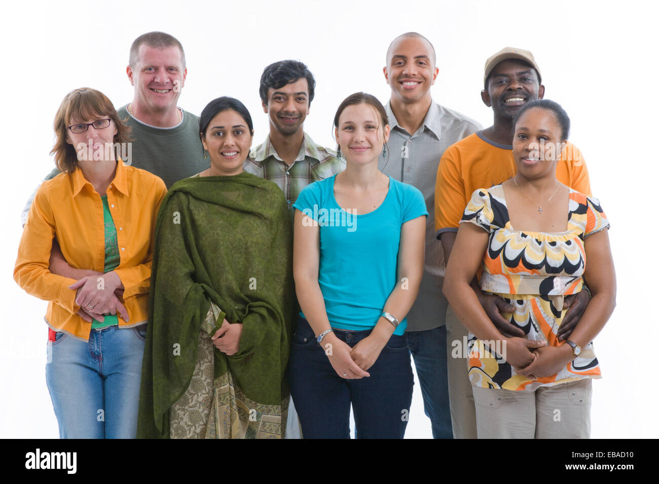 Multiracial group of adults in the studio Stock Photo - Alamy