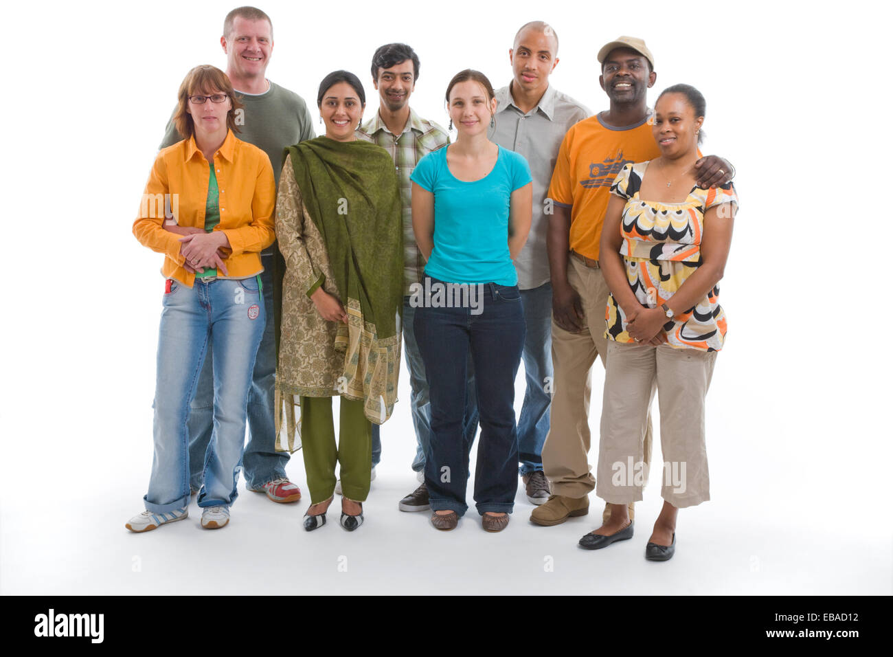 Multiracial group of adults in the studio Stock Photo - Alamy