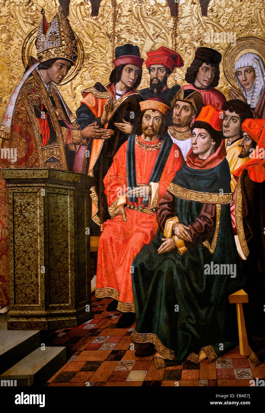 Saint Augustine and Saint Monica in a Sermon by Saint Ambrose 1475-1486 ...