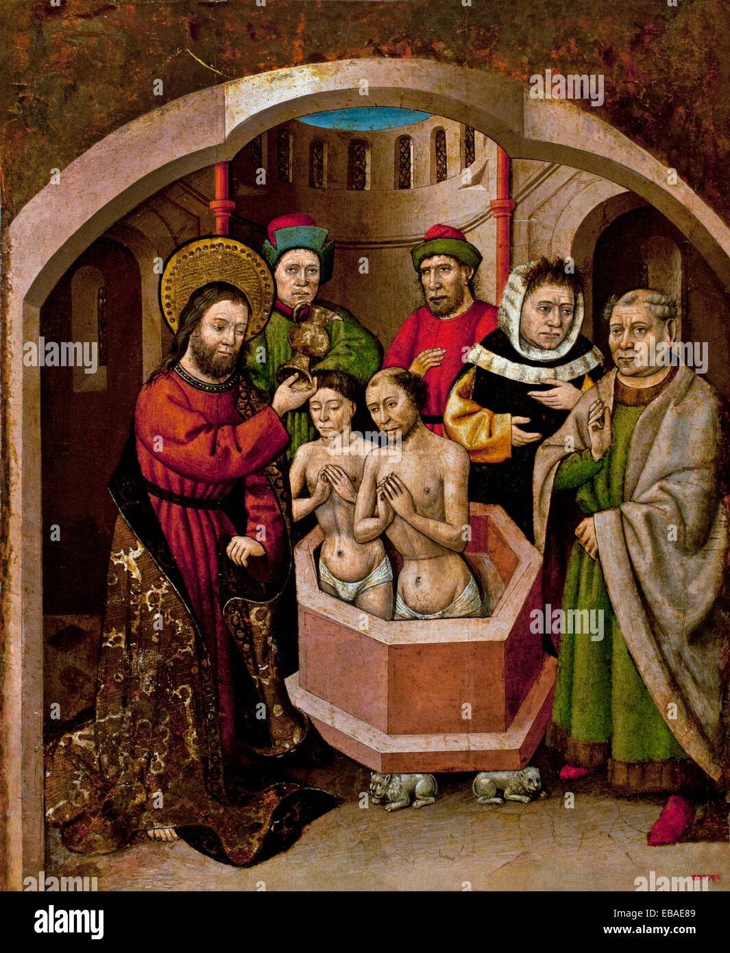 Saint Bartholomew Baptizing 1440 Master of Saint Bartholomew Active ...