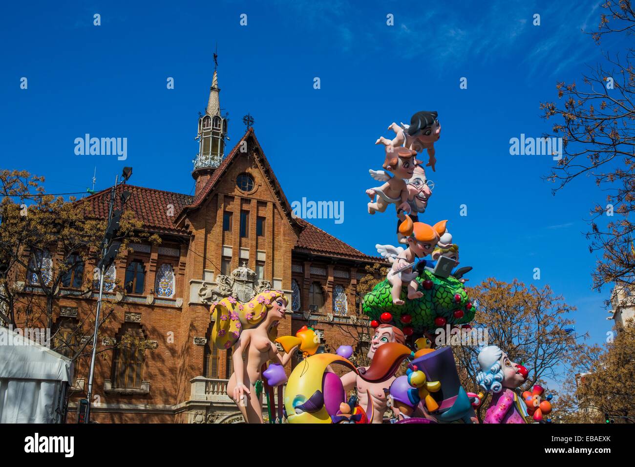 Central Market Falla representing Steve Jobs, Valencia, Spain, 2013 ...