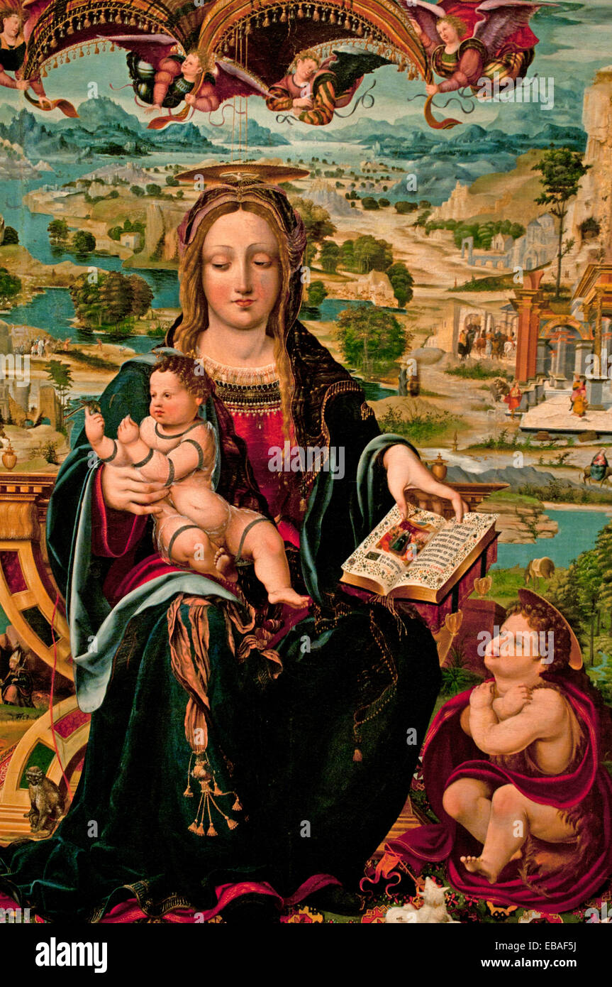 Virgin and Child with the Infant Saint John 1510 Joan of Borgunya or ...