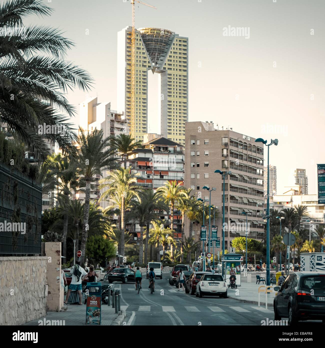 in Tempo skyscraper and other buildings, Benidorm, Alicante province ...