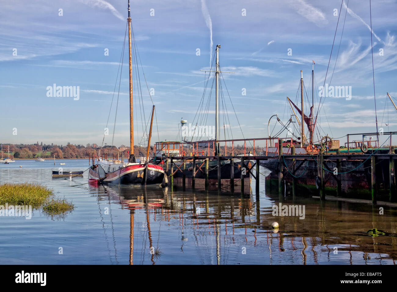 Historic 19th century Dutch sailing barge Twee Gebroeders, Pin Mill ...