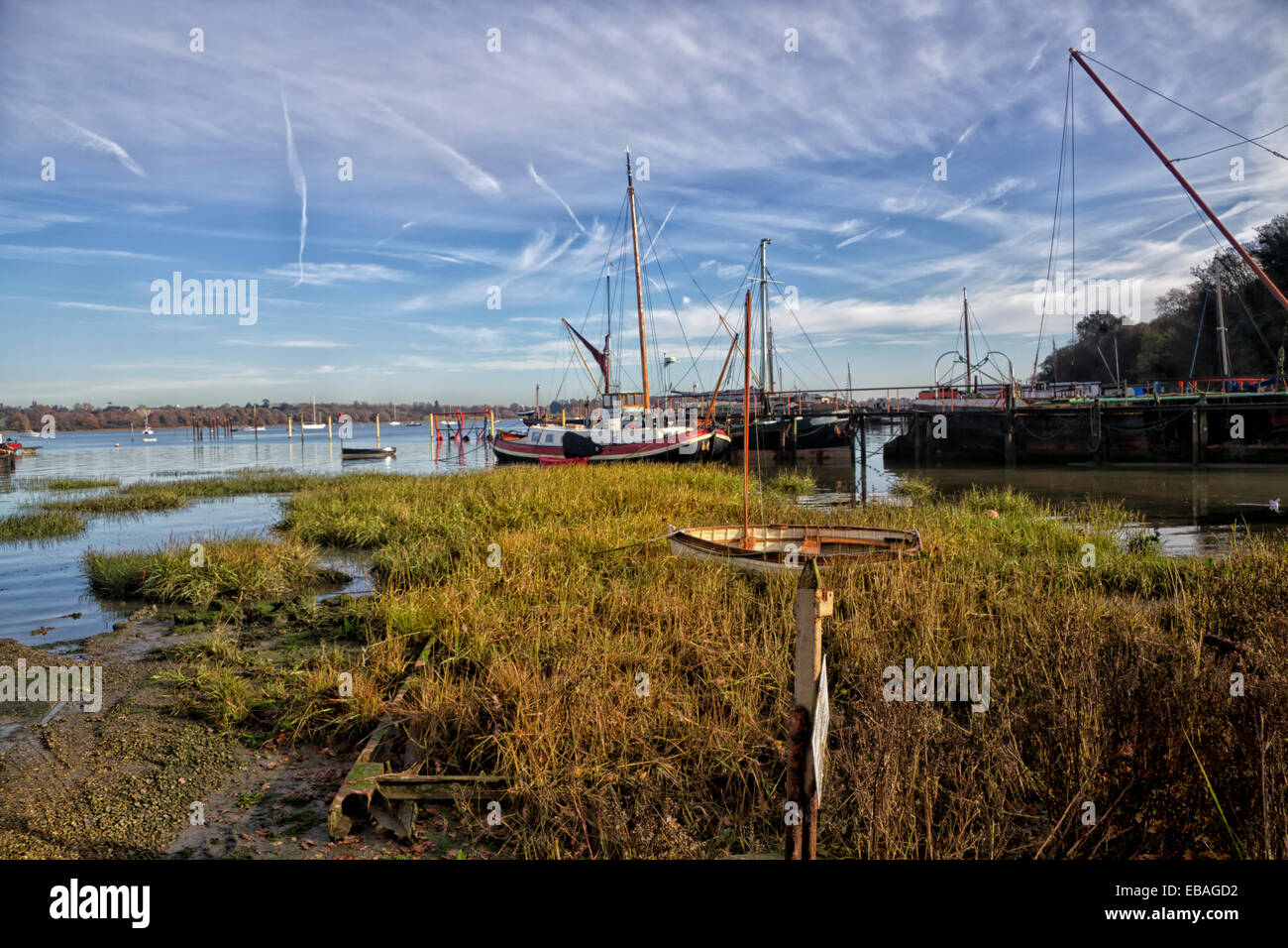 Historic 19th century Dutch sailing barge Twee Gebroeders, Pin Mill ...