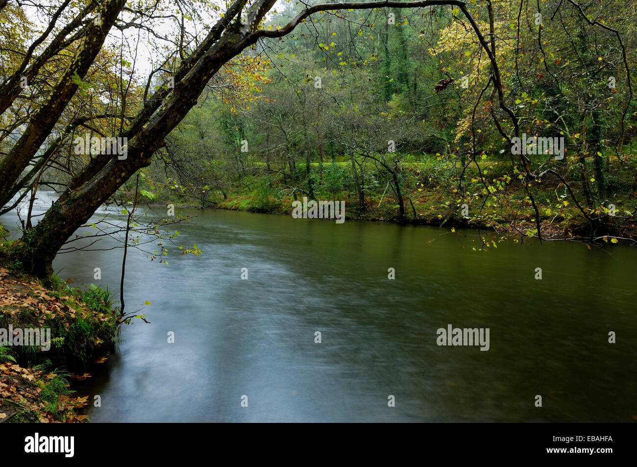 River Urumea in Hernani, Basque Country, Spain, Euskadi, Euskal Herria ...