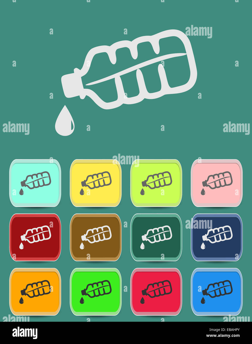 Drop bottle icon Illustration Stock Photo - Alamy