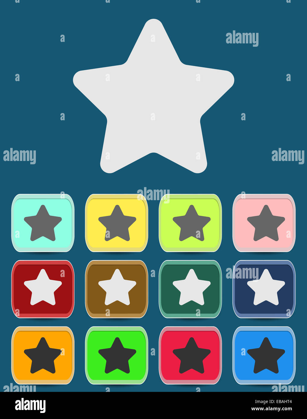 Yellow star award icon hi-res stock photography and images - Alamy