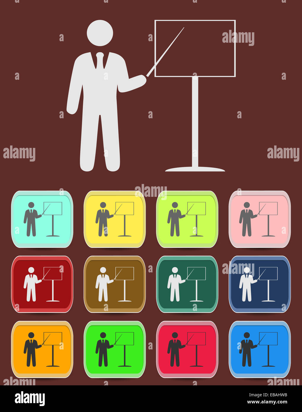 people - man, person with a pointer and board Stock Photo - Alamy