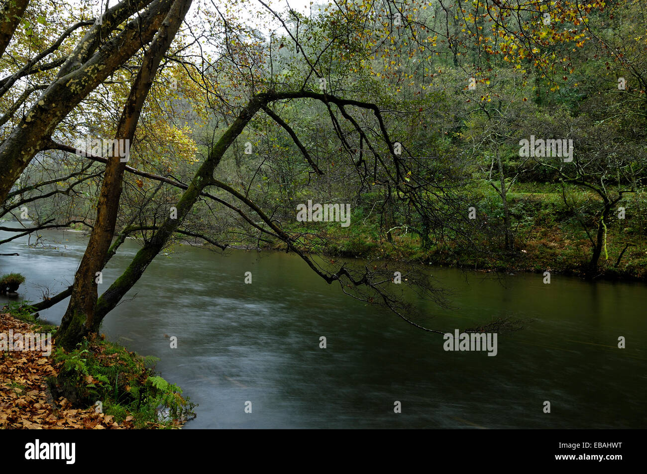 River Urumea in Hernani, Basque Country, Spain, Euskadi, Euskal Herria ...