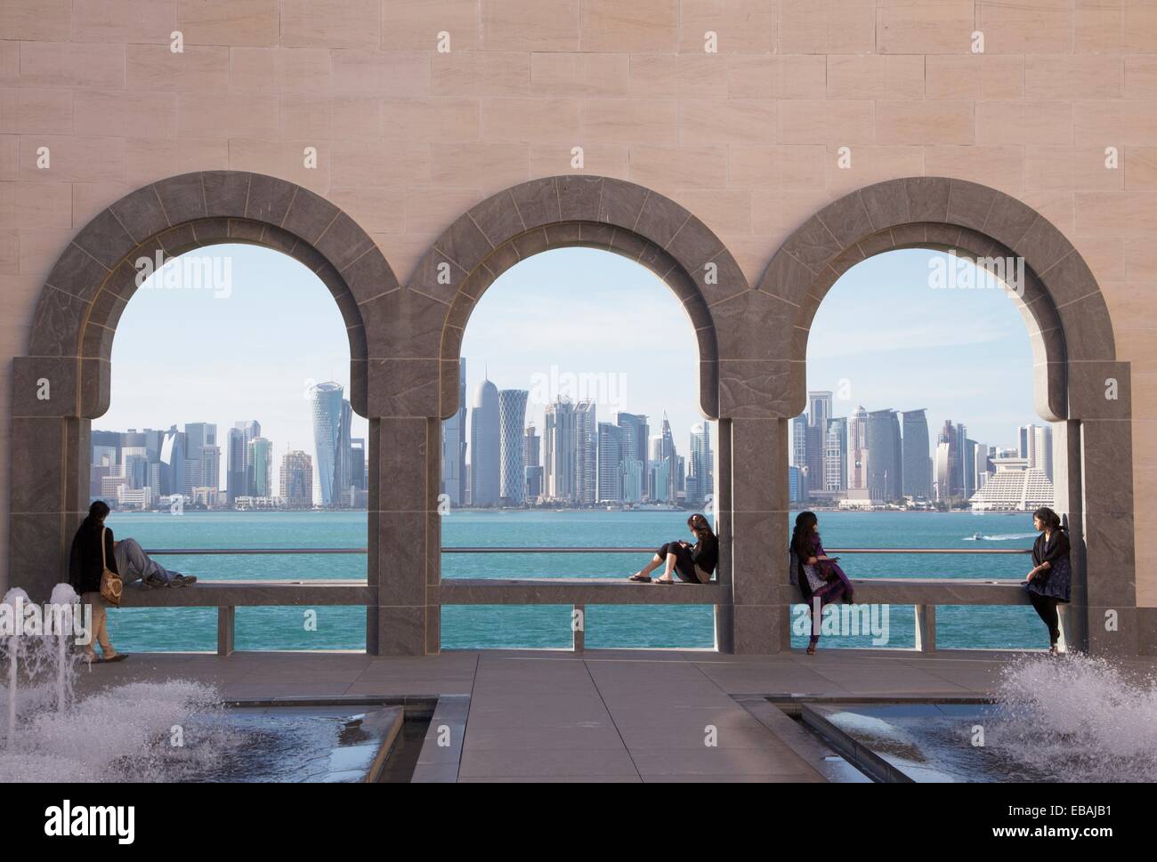 Doha skyline viewpoint hi-res stock photography and images - Alamy