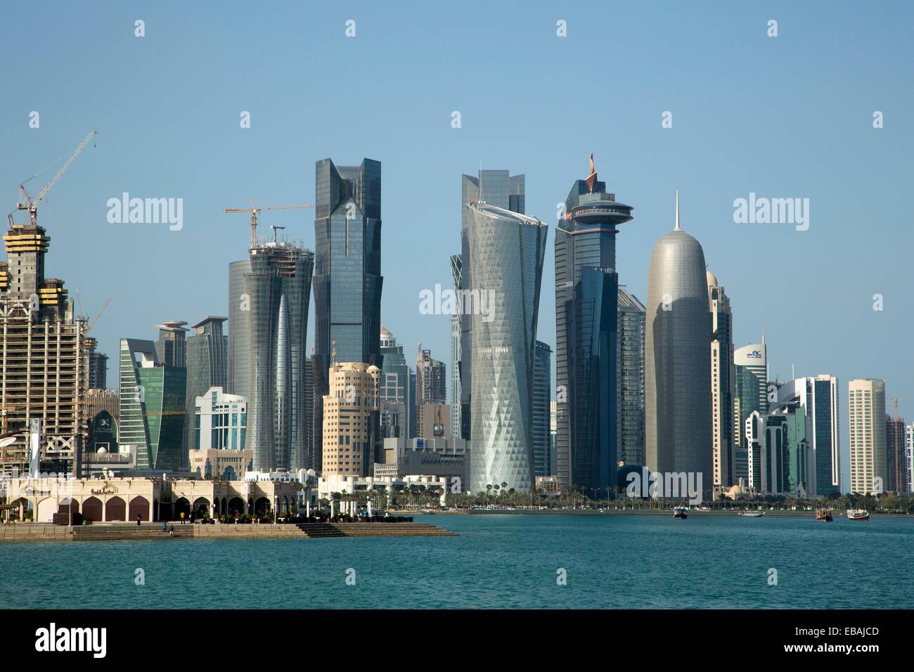Futuristic skyscrapers in doha hi-res stock photography and images - Alamy