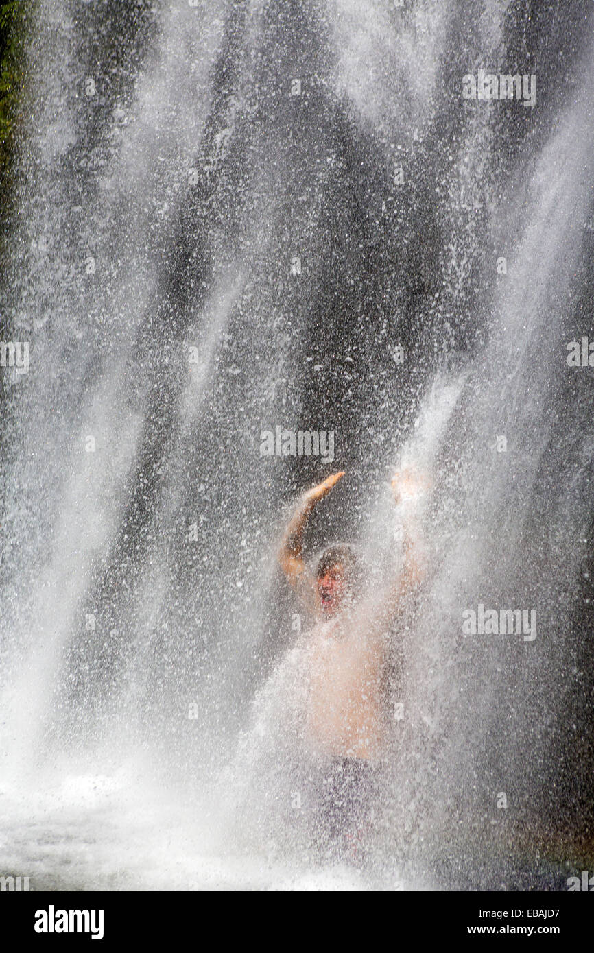 Kaeng nyui waterfalls in vang vieng hi-res stock photography and images ...