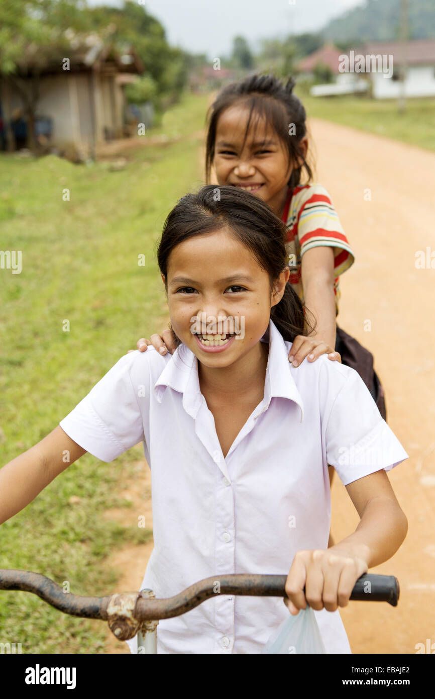 Children returning from school hi-res stock photography and images - Alamy