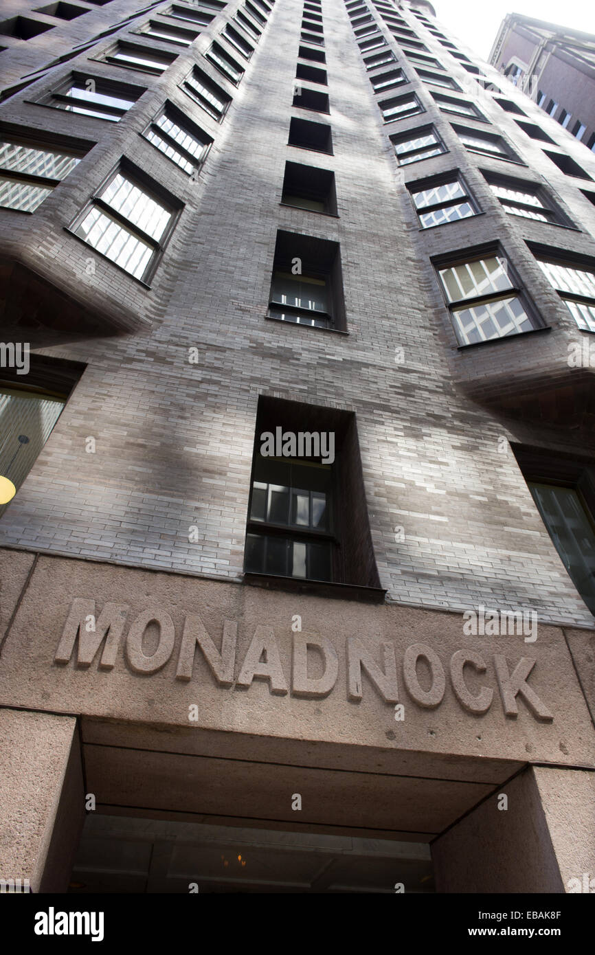 Monadnock Building, (Burnham & Root = architect, 1891), Chicago ...