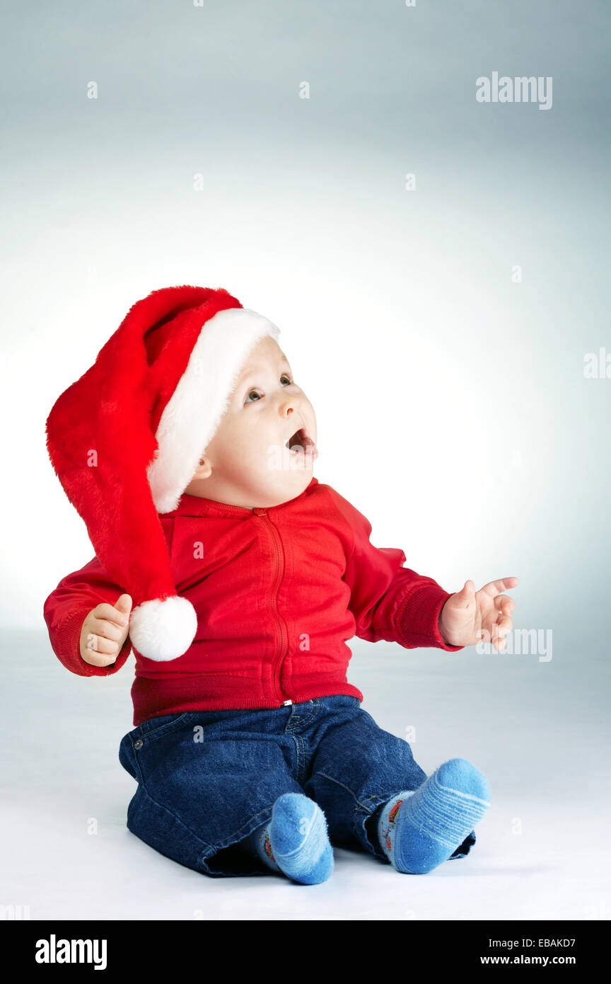 little boy with santa costume Stock Photo - Alamy