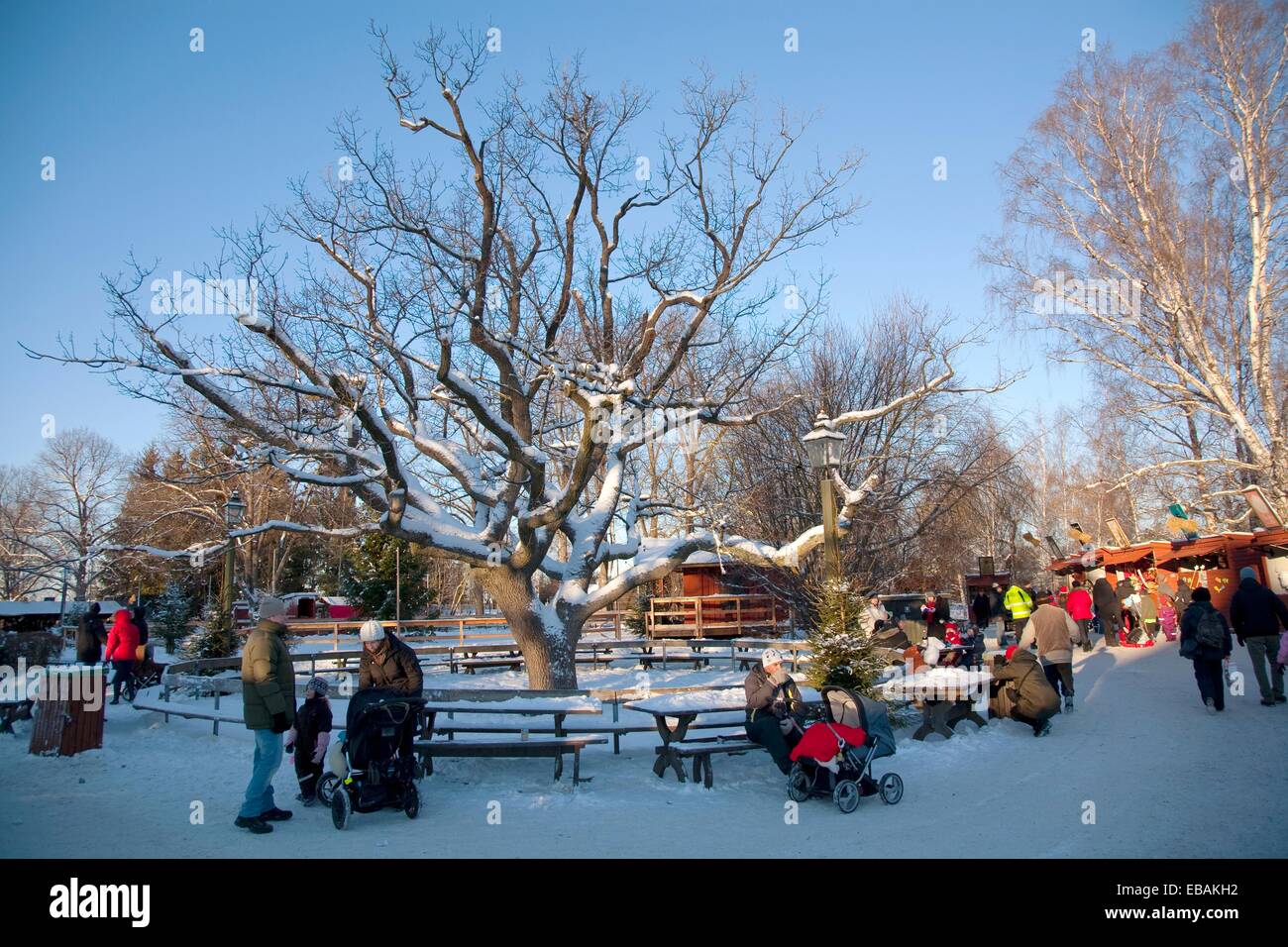 Christmas market at skansen hi-res stock photography and images - Alamy