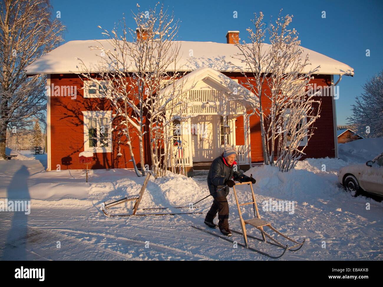 Farm in Jämtland, Northern Sweden Stock Photo - Alamy