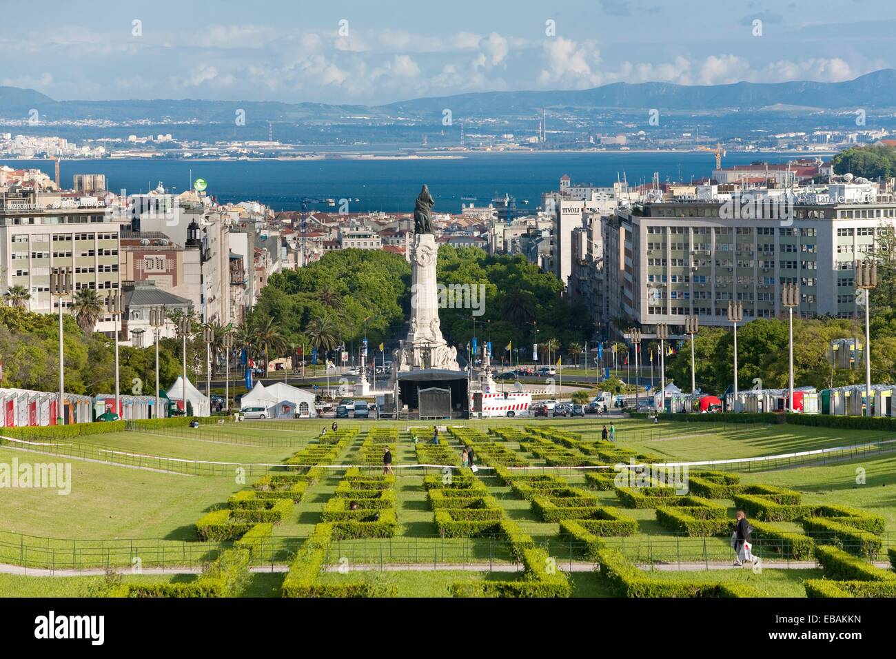Parque Eduardo Lisboa Portugal Stock Photo - Alamy