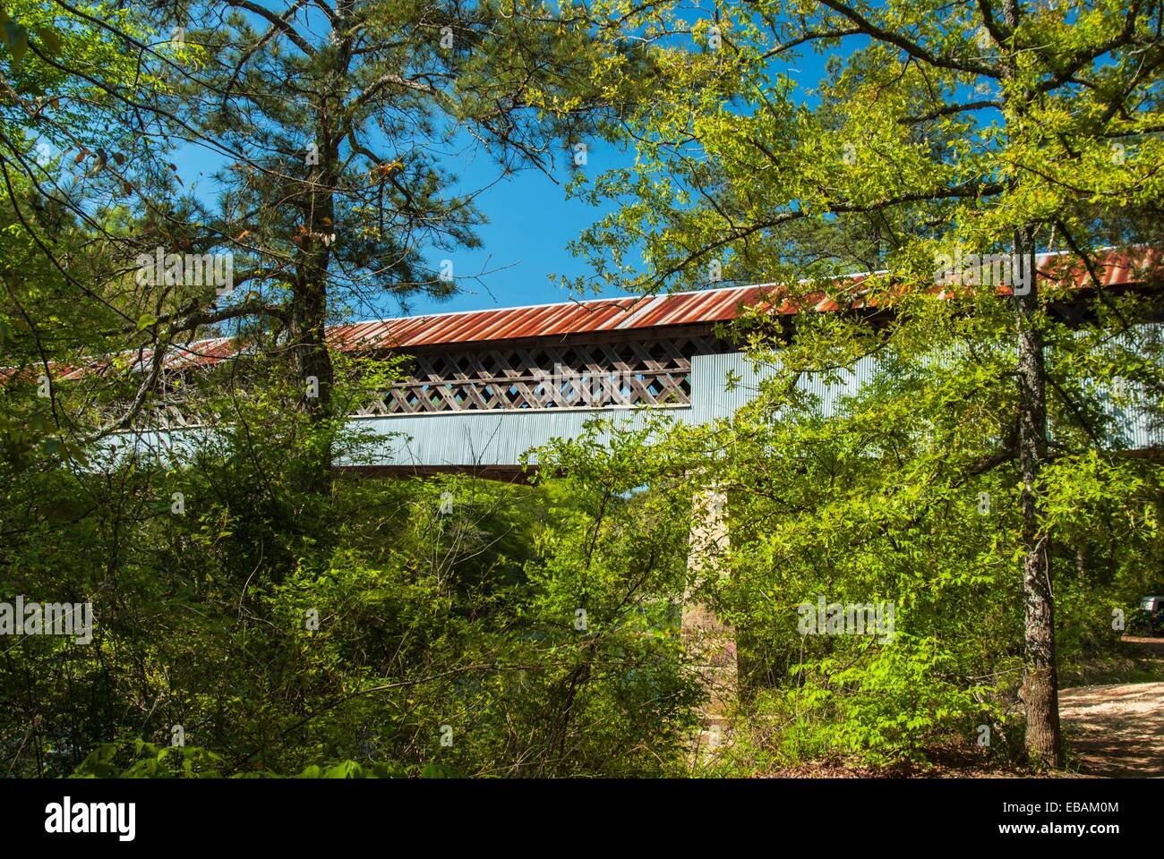 Covered Bridge, Alabama Stock Photo - Alamy