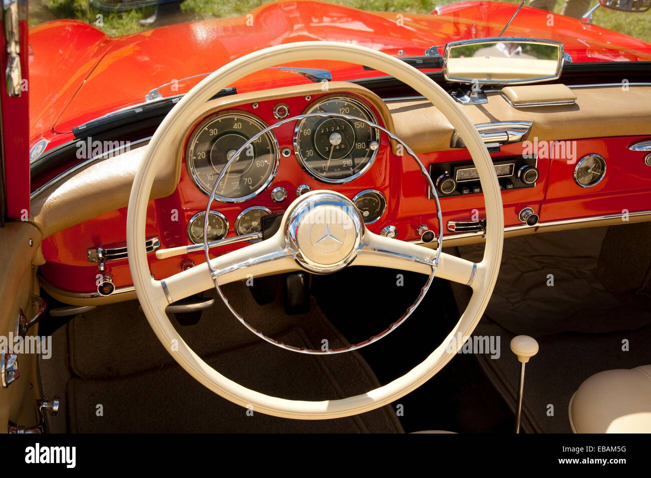Mercedes 50´s car Stock Photo - Alamy