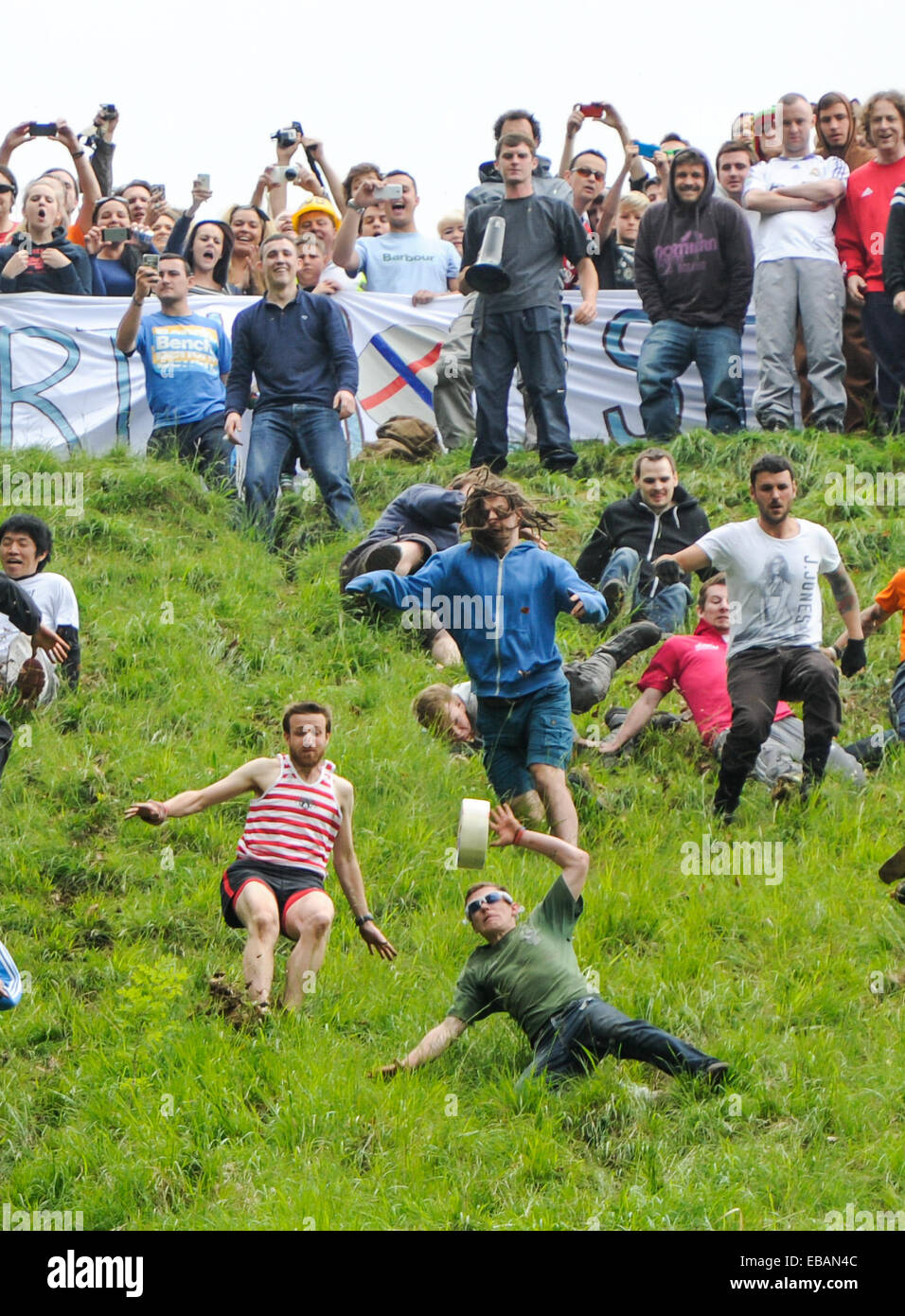 The annual cheese-rolling competition took place at Coopers Hill in ...