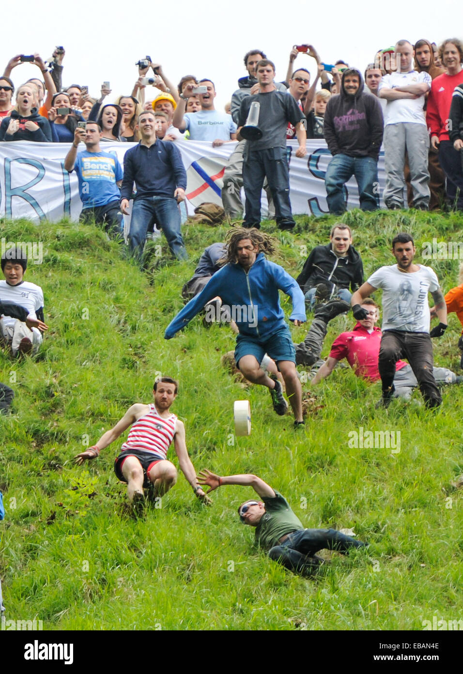 The annual cheese-rolling competition took place at Coopers Hill in ...