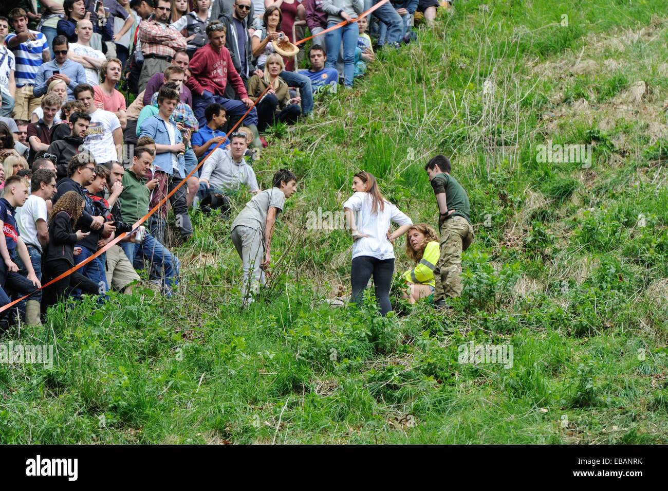 The annual cheese-rolling competition took place at Coopers Hill in ...