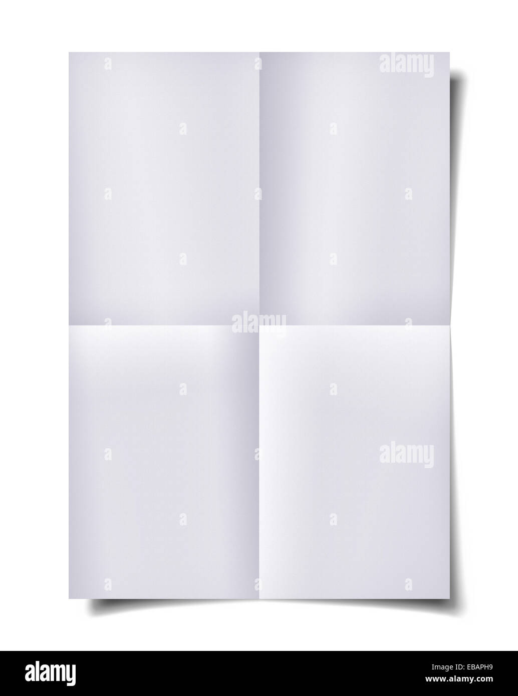 Folded paper with shadow on white background, high detailed Stock Photo ...