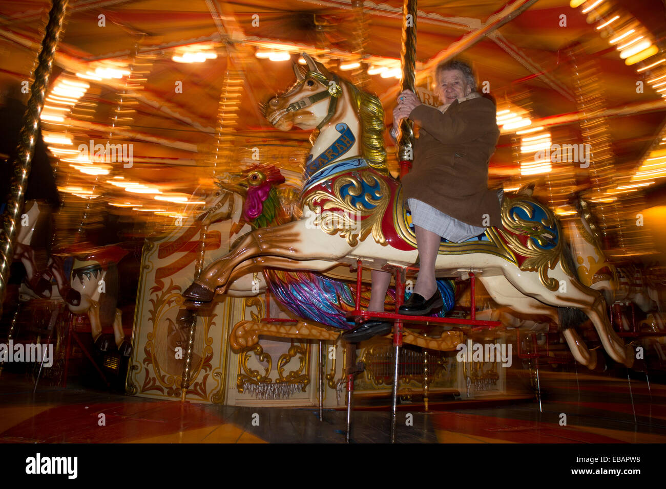 A traditional carousel ride at the Warwick Victorian Evening Stock ...