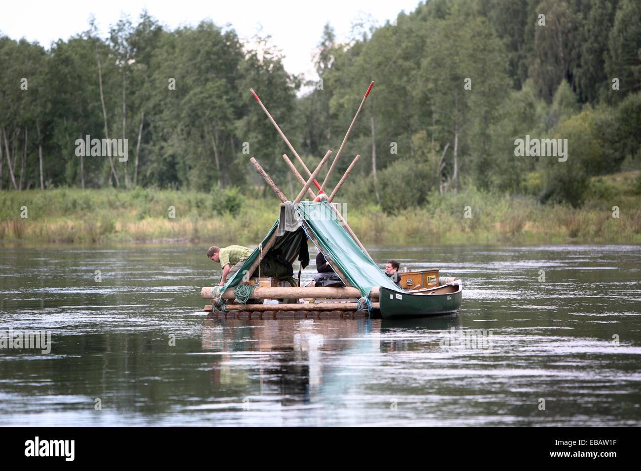 Timber rafting hi-res stock photography and images - Alamy