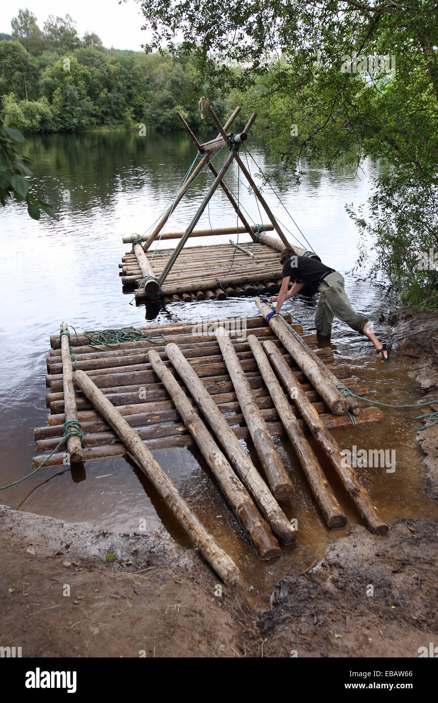 Timber rafting hi-res stock photography and images - Alamy