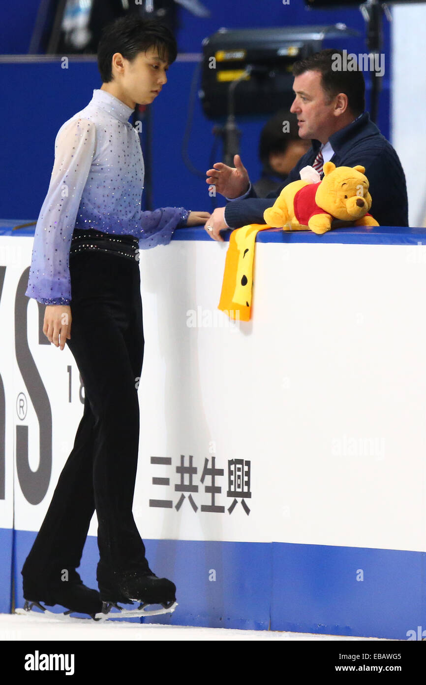 Osaka, Japan. 28th Nov, 2014. (L-R) Yuzuru Hanyu (JPN), Brian Orser ...