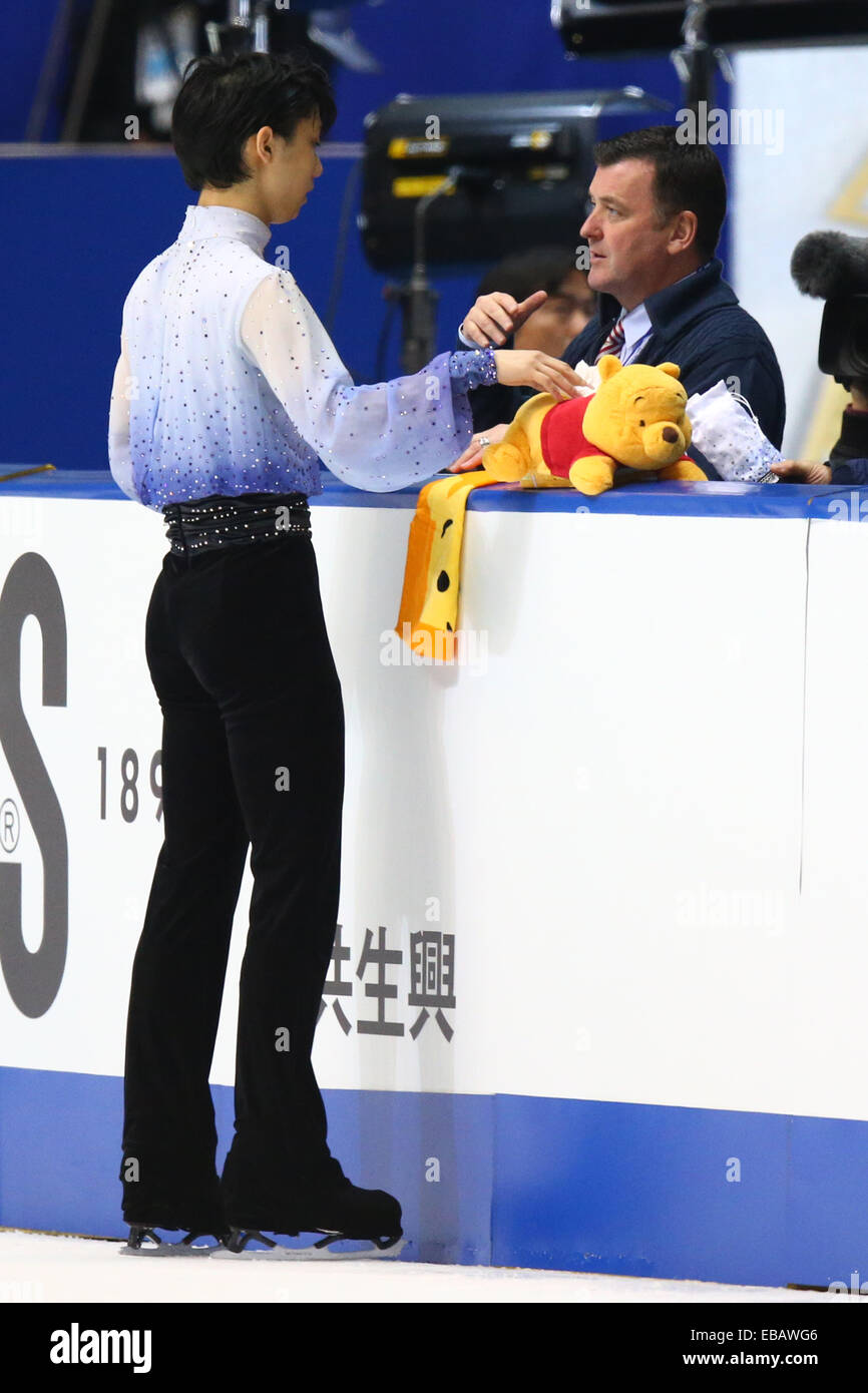 Osaka, Japan. 28th Nov, 2014. (L-R) Yuzuru Hanyu (JPN), Brian Orser ...