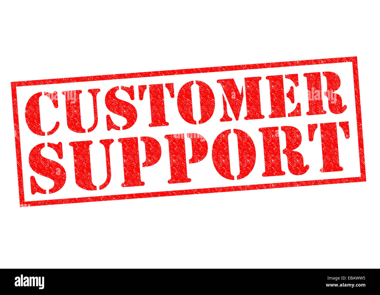 CUSTOMER SUPPORT red Rubber Stamp over a white background Stock Photo ...