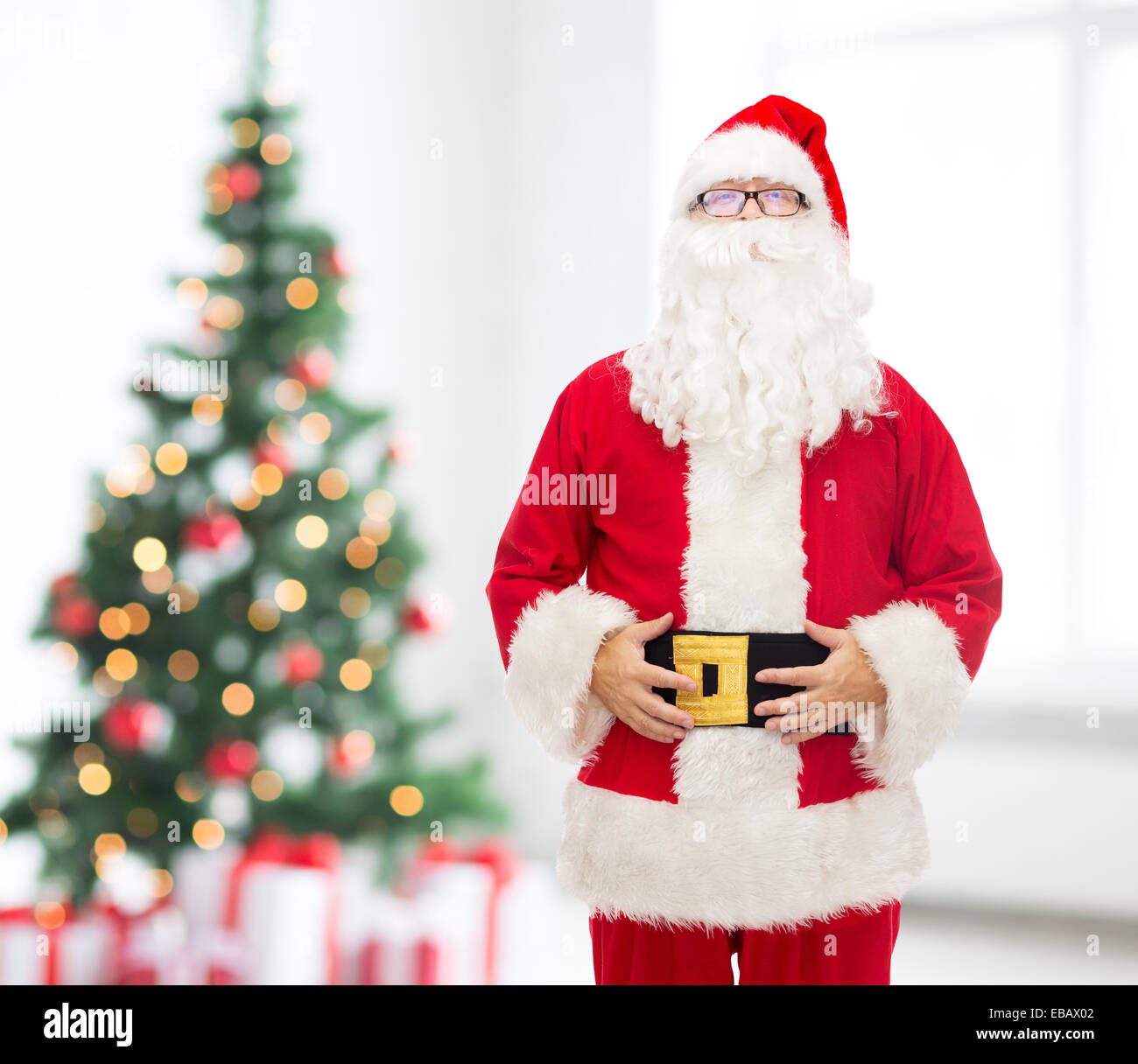 man in costume of santa claus Stock Photo - Alamy
