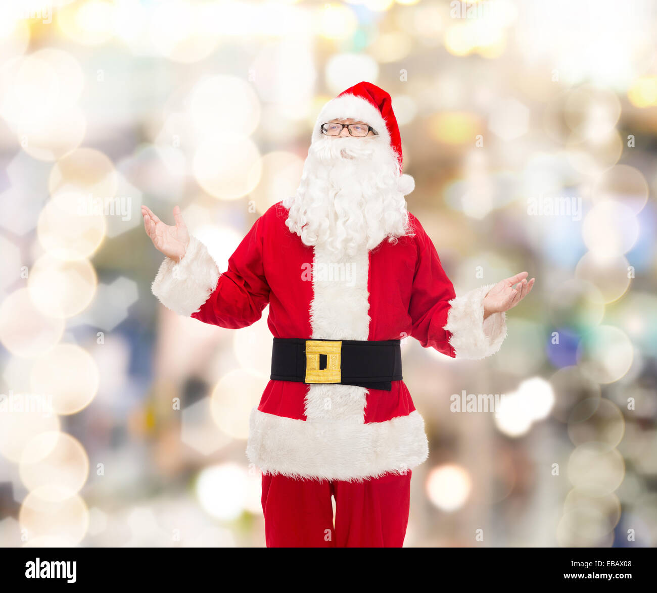 man in costume of santa claus Stock Photo - Alamy