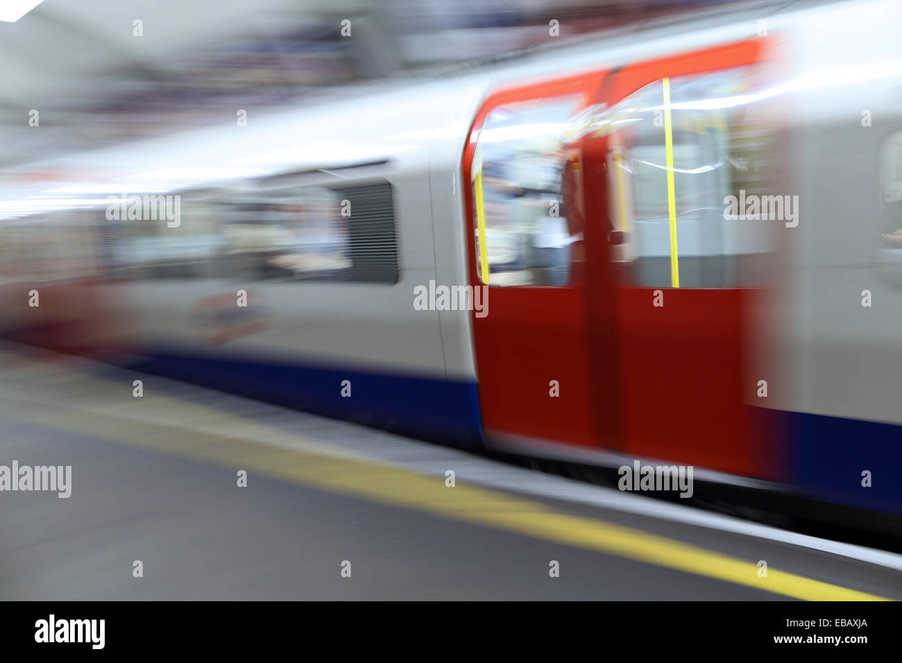 Tube train moving hi-res stock photography and images - Alamy